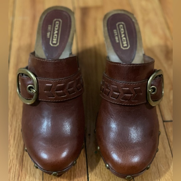 Coach | Shoes | Coach Womens Clogs Mahogany Brown Size 85 | Poshmark